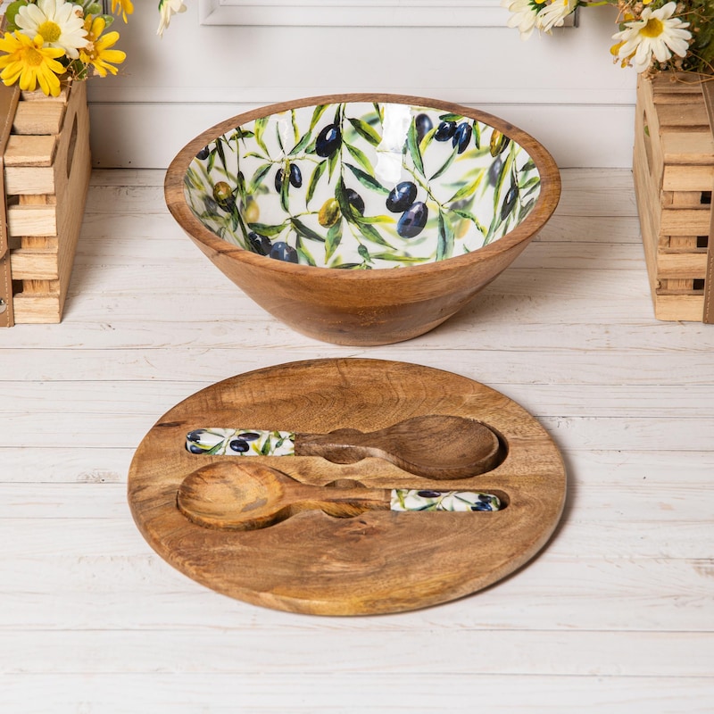 Wood Hand Turned Salad Bowl - Etsy