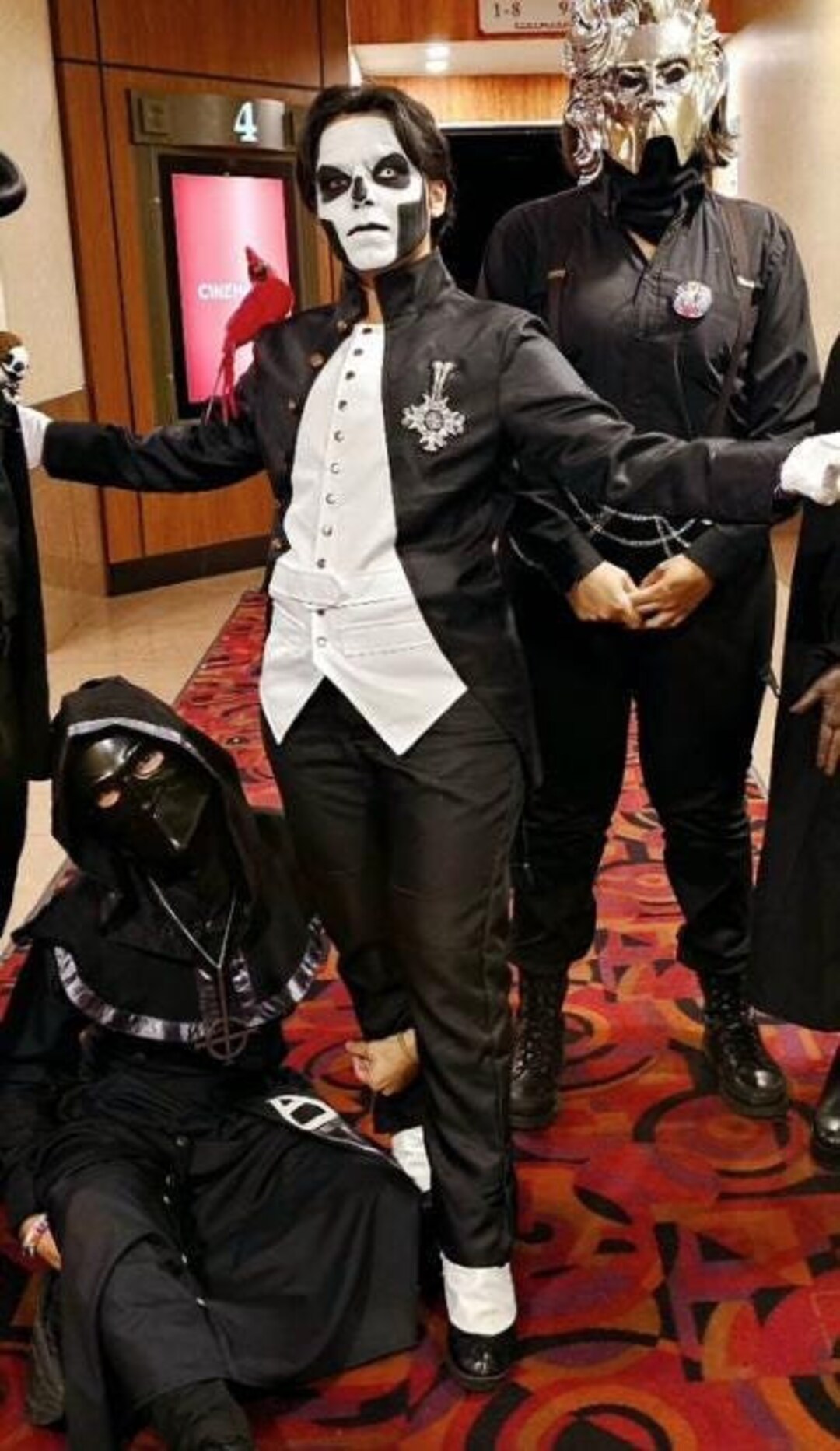 Ghost Papa Emeritus Costume Halloween Suit Cosplay , Halloween Costume ...