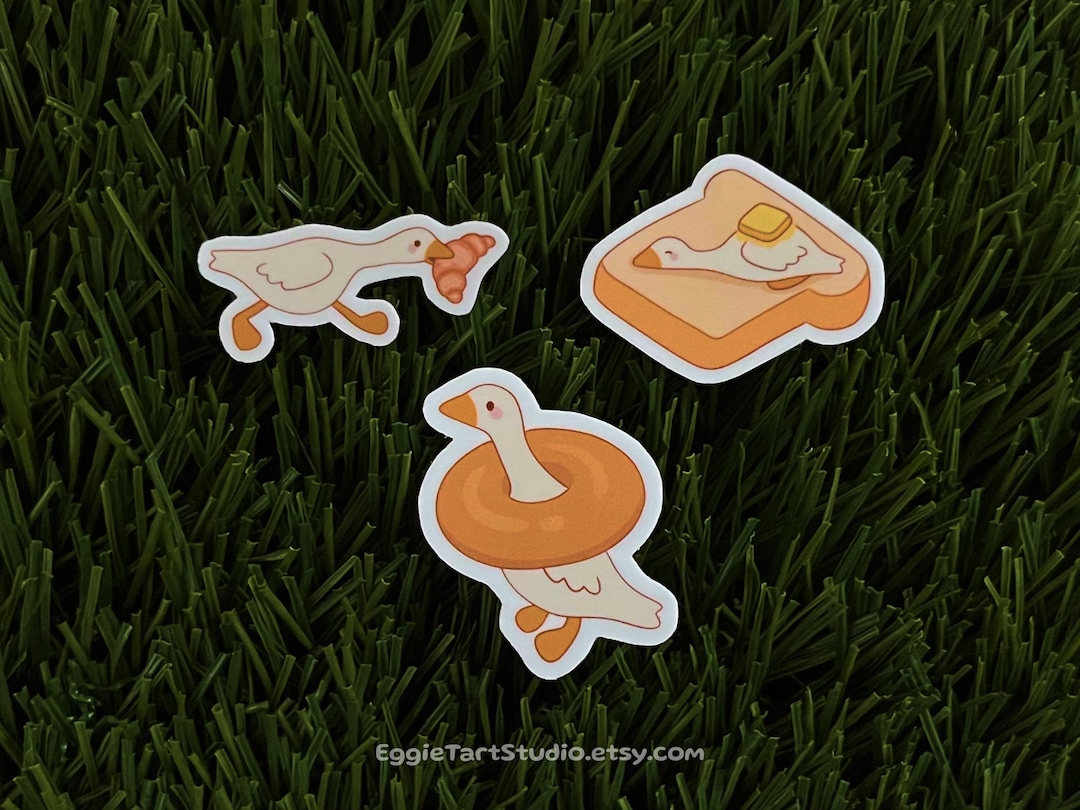 Mini Bread Themed Goose Sticker Pack - Funny Silly Geese Stickers ...
