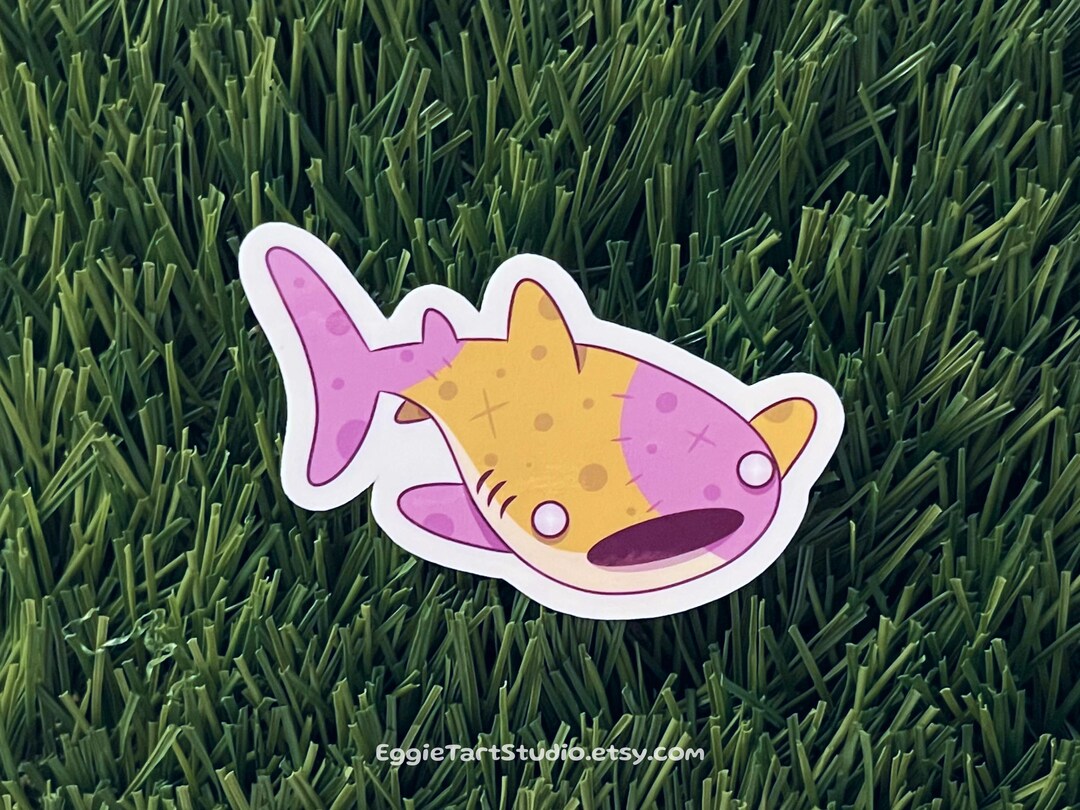 Zombie Whale Shark Sticker - Cute Shark Zombie Art, Creepy Spooky ...