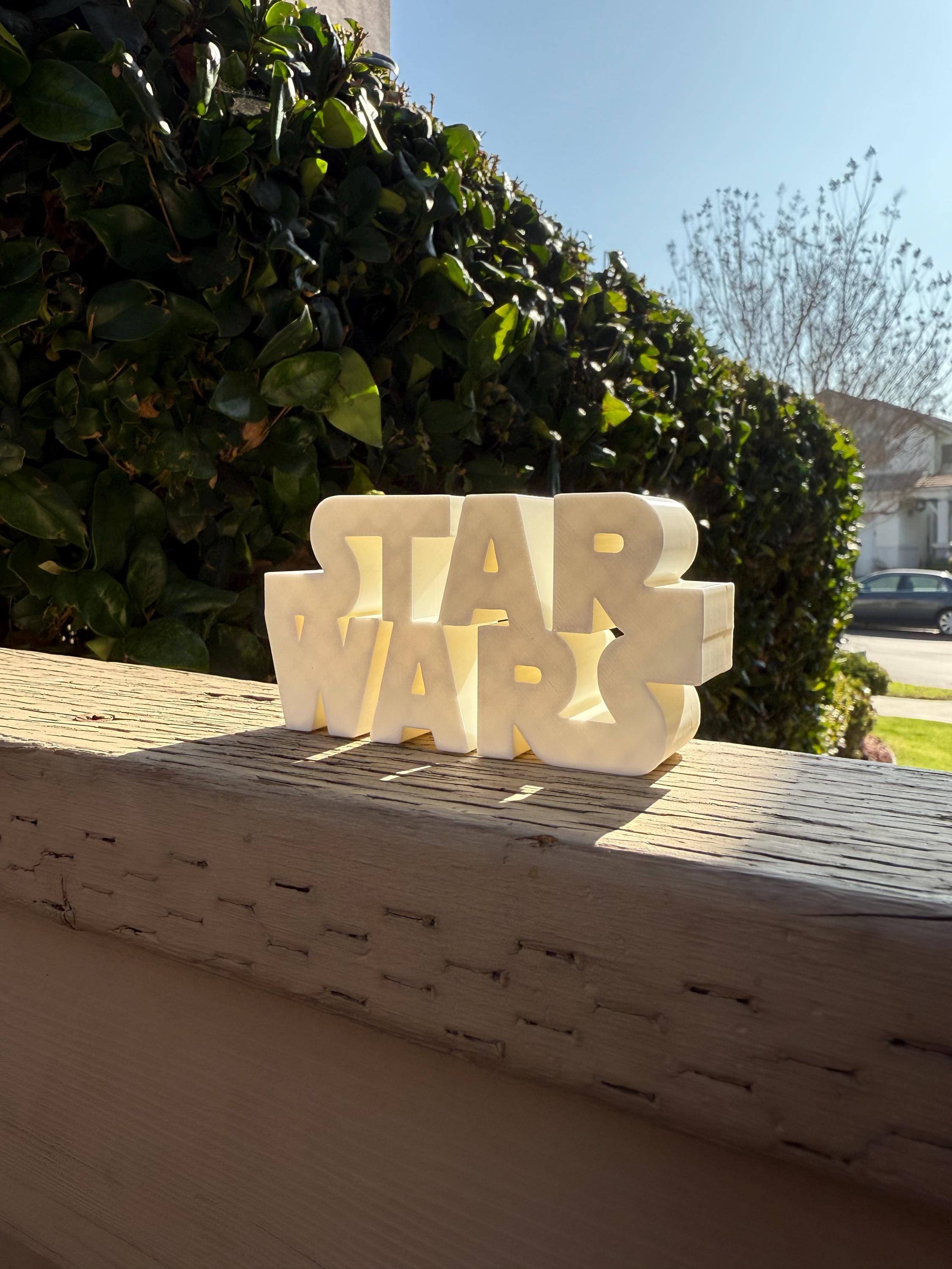 Star Wars (1977) Logo Stand - Etsy
