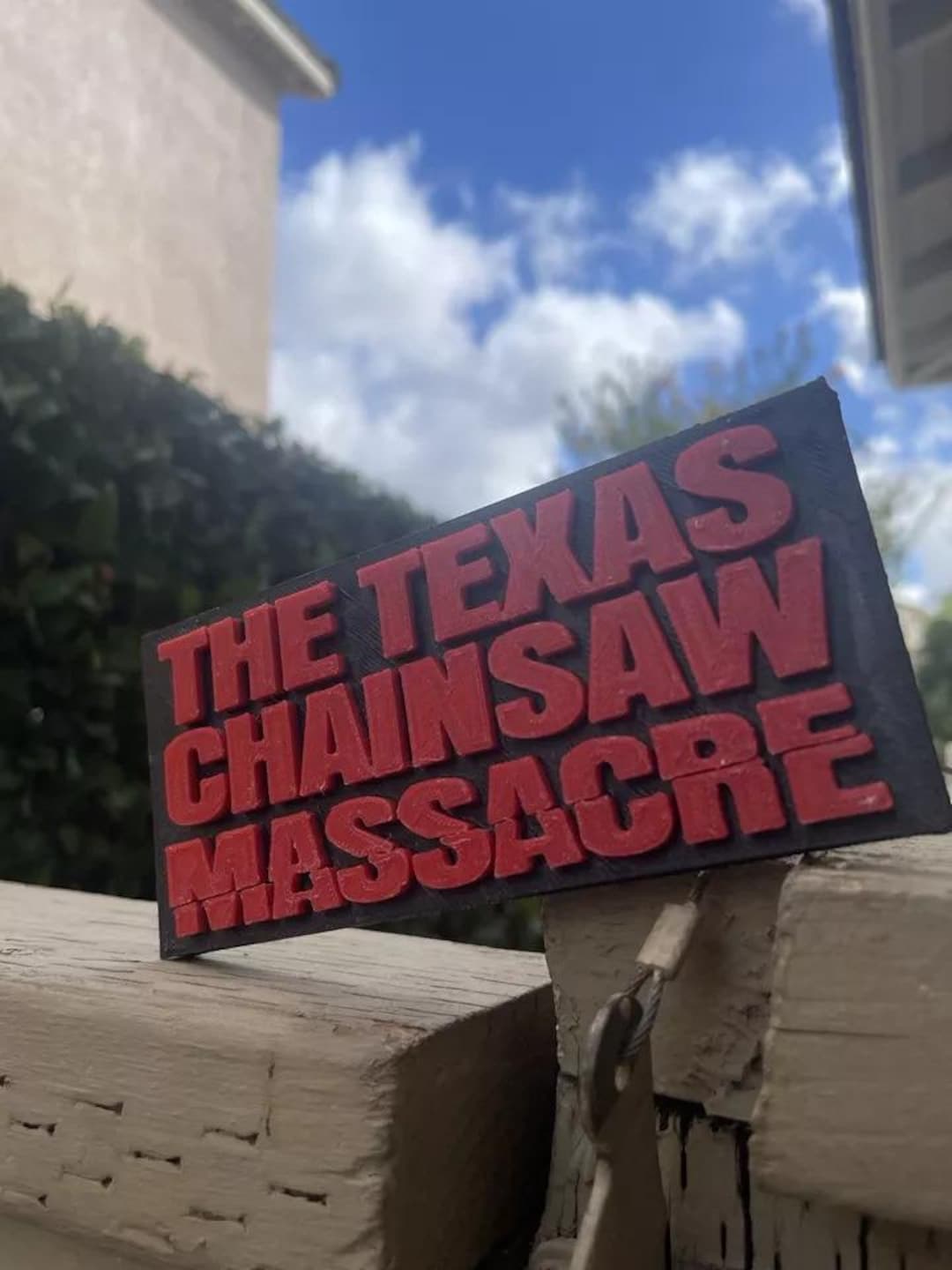 The Texas Chainsaw Massacre Logo Sign - Etsy