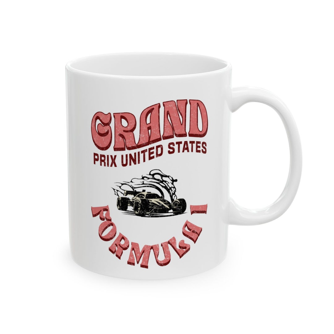Formula 1 Grand Prix Ceramic Mug, Racing Car Coffee Cup, Motorsport ...
