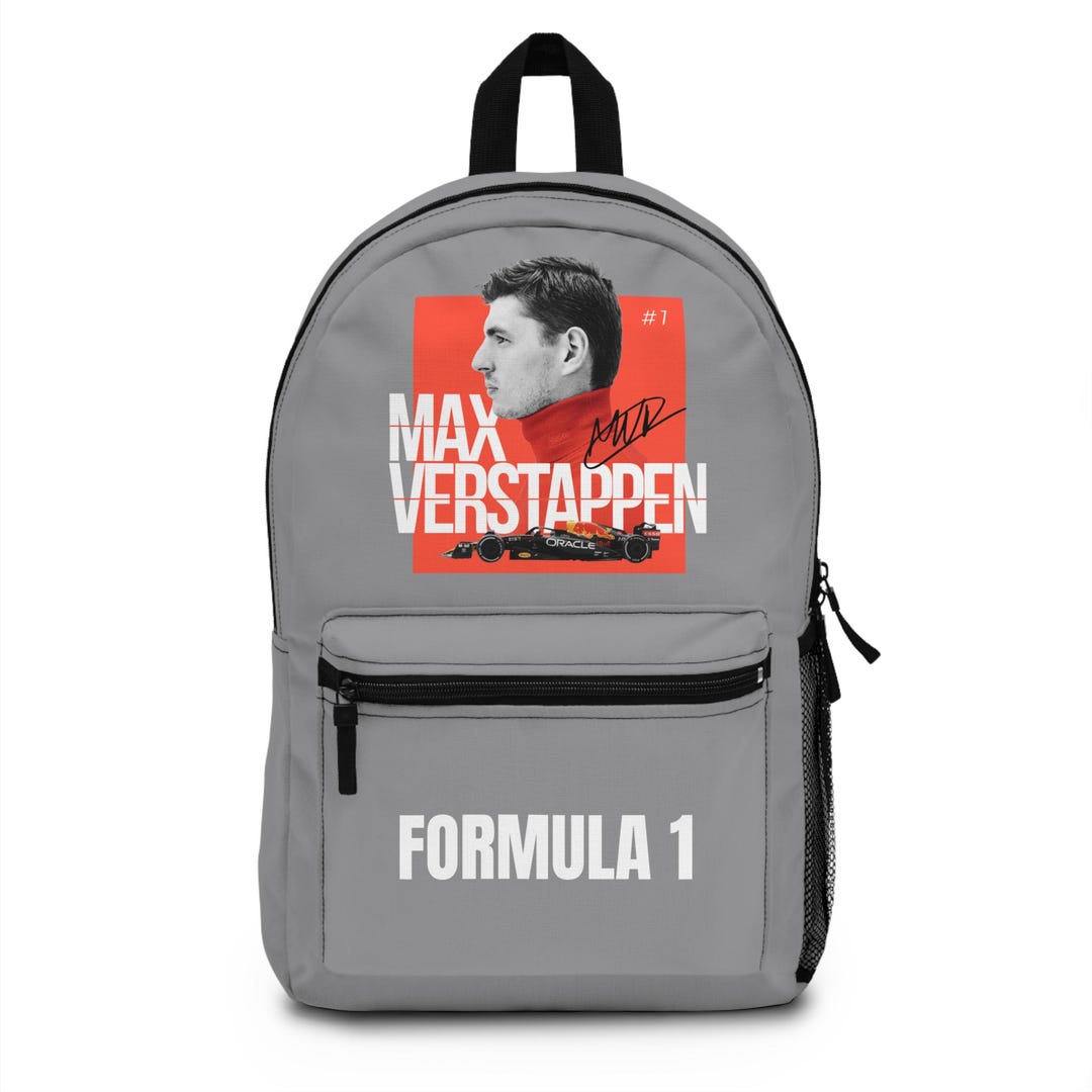 Formula 1 Max Verstappen Backpack, Racing Fan Gift, Red Bull Racing Bag ...