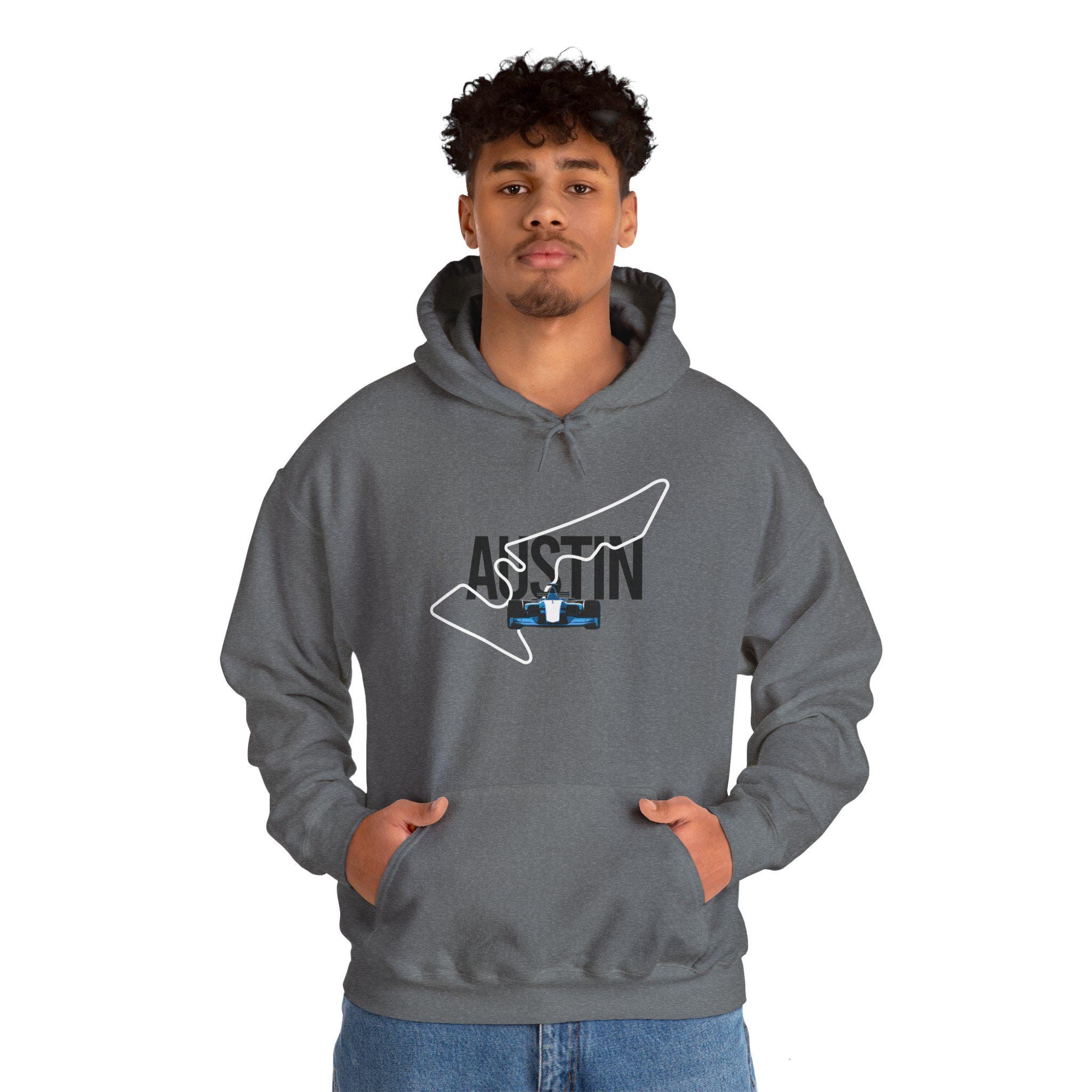Formula 1 Map Austin Hoodie, Racing Fan Gift, Circuit of the Americas ...
