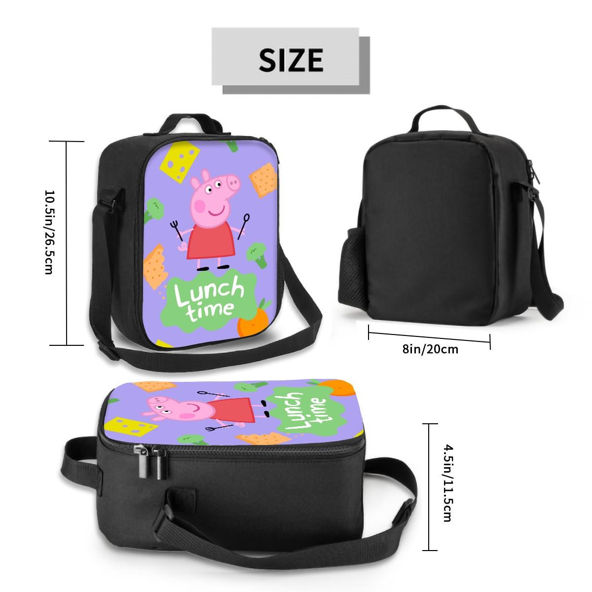 Peppa Pig Lunch Box, Back to School Lunch Box, Peppa Pig Lunch Bag ...