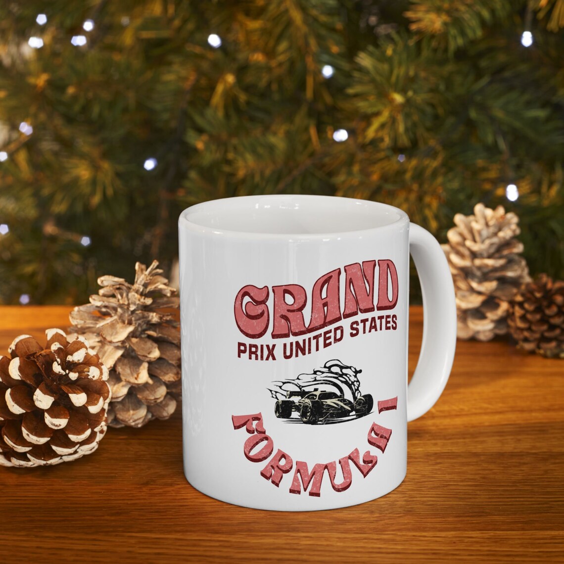 Formula 1 Grand Prix Ceramic Mug, Racing Car Coffee Cup, Motorsport ...