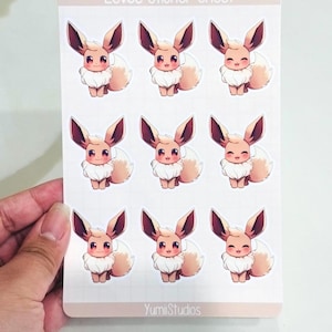 Pokemon Stickers | Eevee Stickers | Cute Pokémon Stickers | Kawaii ...