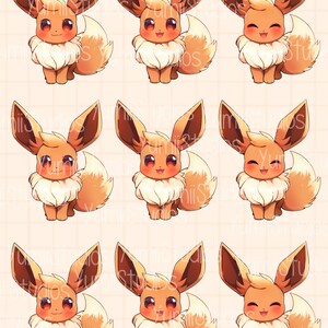 Pokemon Stickers | Eevee Stickers | Cute Pokémon Stickers | Kawaii ...