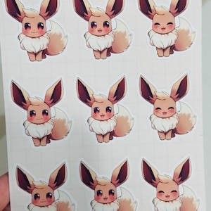Pokemon Stickers | Eevee Stickers | Cute Pokémon Stickers | Kawaii ...