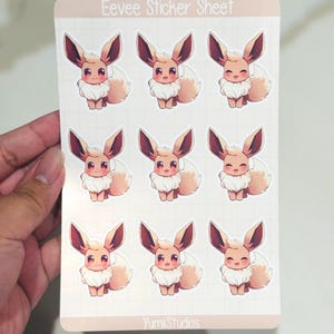 Pokemon Stickers | Eevee Stickers | Cute Pokémon Stickers | Kawaii ...