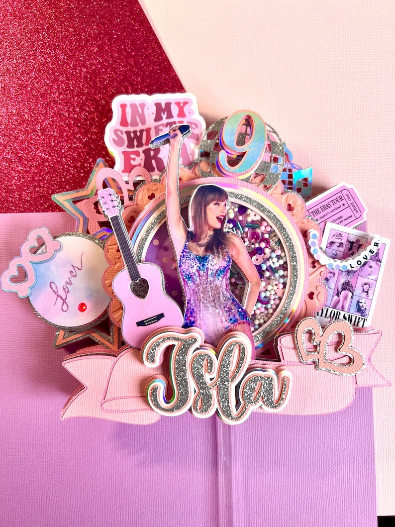 Personalized Taylor Swift Cake Topper: Custom Name & Age - Etsy Australia