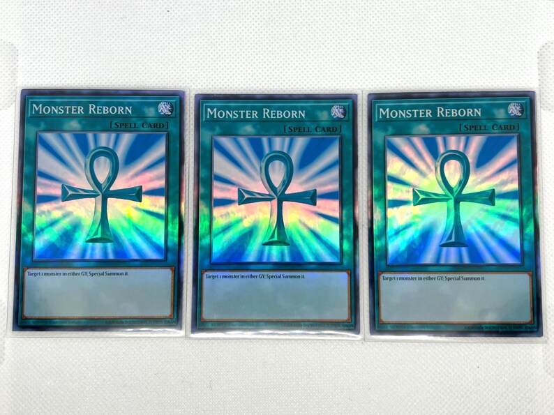 Monster Reborn OCG Card Art Full Holographic Yugioh Proxy / Orica - Etsy