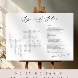 wedding crossword maker