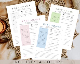 Baby Shower Predictions and Advice Cards | Editable Baby Prediction ...