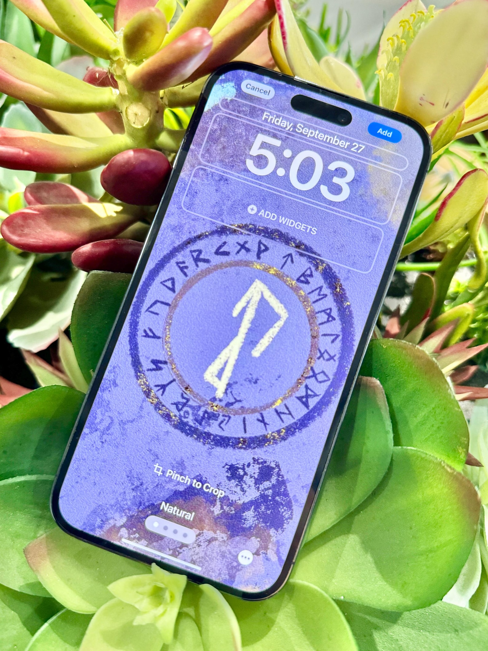 Hand-drawn Runes Academic Career Success Luck Money Phone Wallpaper ...