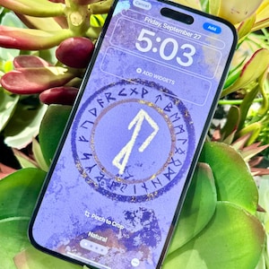 Hand-drawn Runes Academic Career Success Luck Money Phone Wallpaper ...