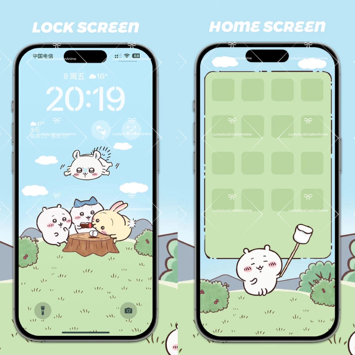 Super Cut Chiikawa Phone Wallpaper Phone Theme Android Ios Theme Ios ...