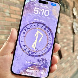 Hand-drawn Runes Academic Career Success Luck Money Phone Wallpaper ...