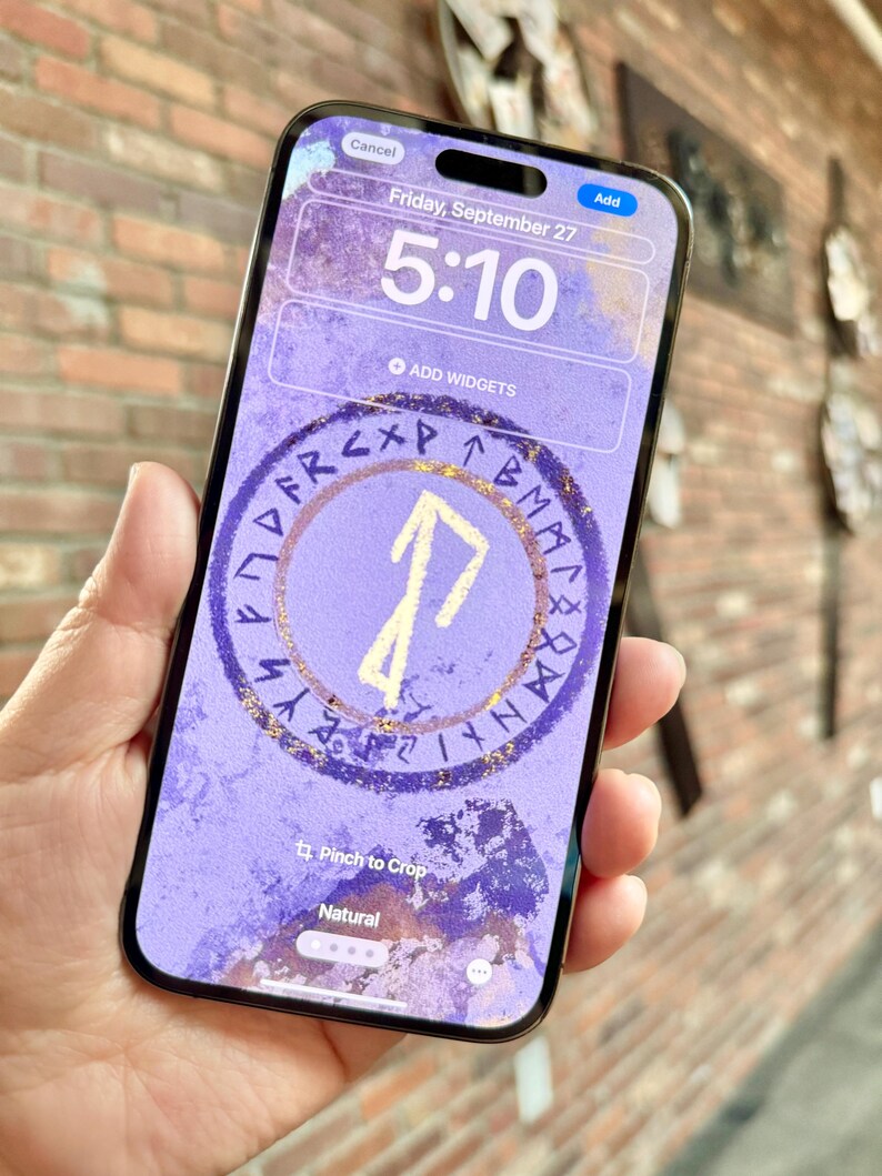 Hand-drawn Runes Academic Career Success Luck Money Phone Wallpaper ...