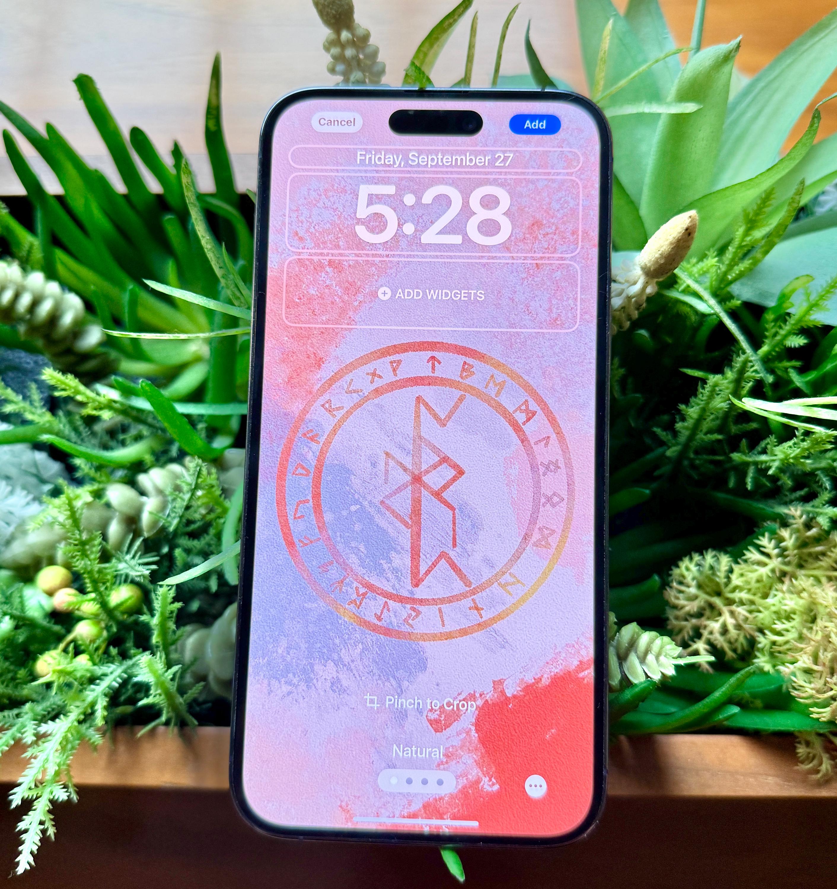 Good Luck Runes Phone Wallpaper: Wealth & Success Ios Theme - Etsy