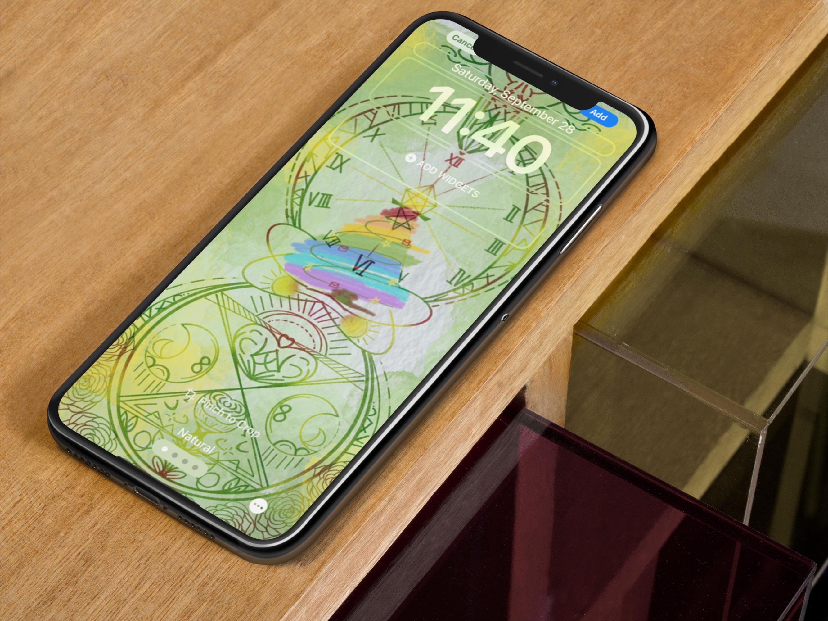 Good Luck Phone Wallpaper: Welcoming Fortune Ios Theme (digital ...