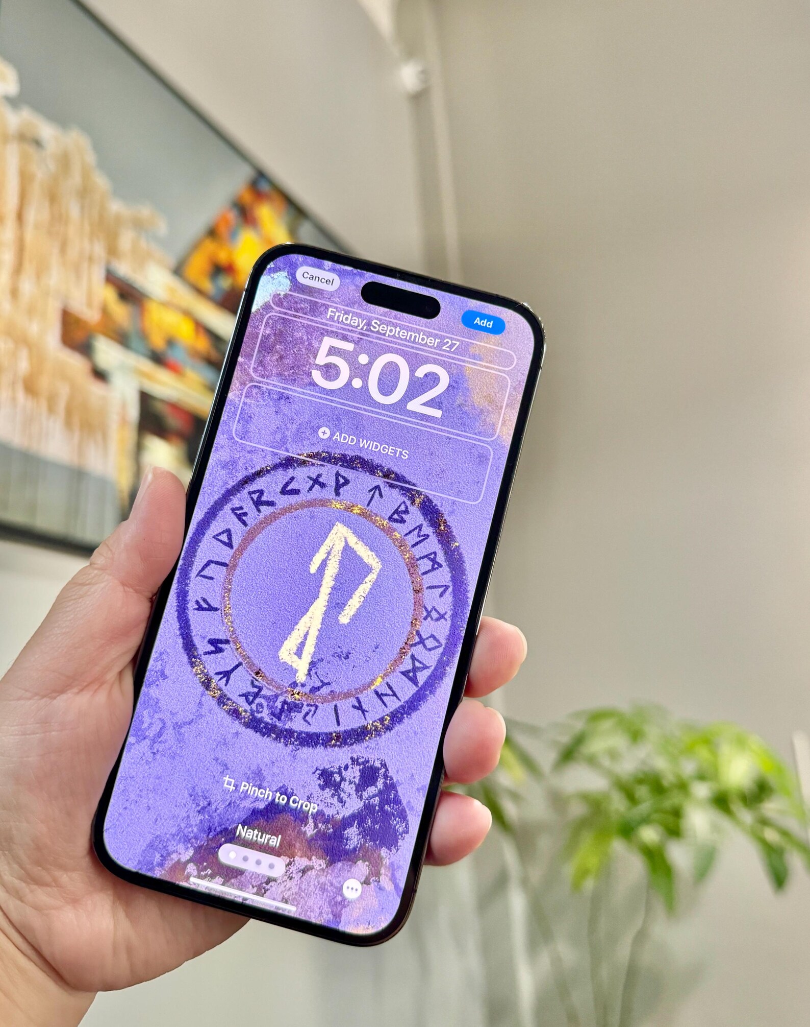 Hand-drawn Runes Academic Career Success Luck Money Phone Wallpaper ...