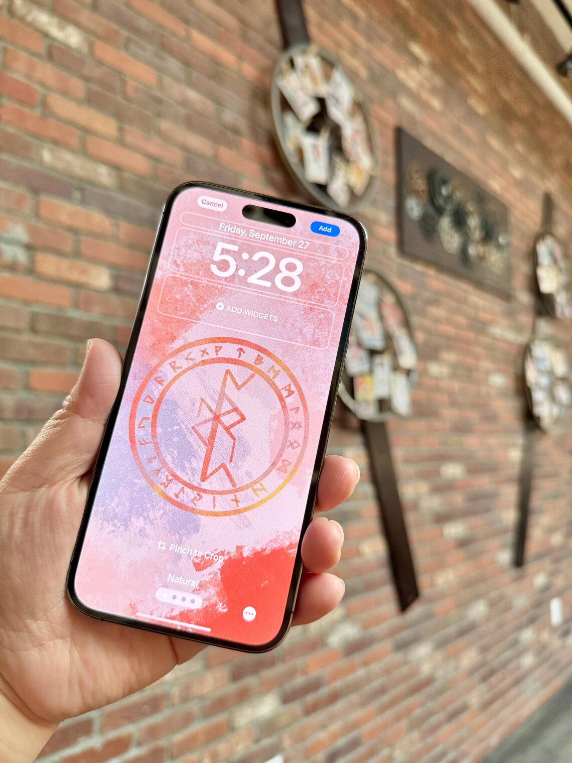 Good Luck Runes Phone Wallpaper: Wealth & Success Ios Theme - Etsy