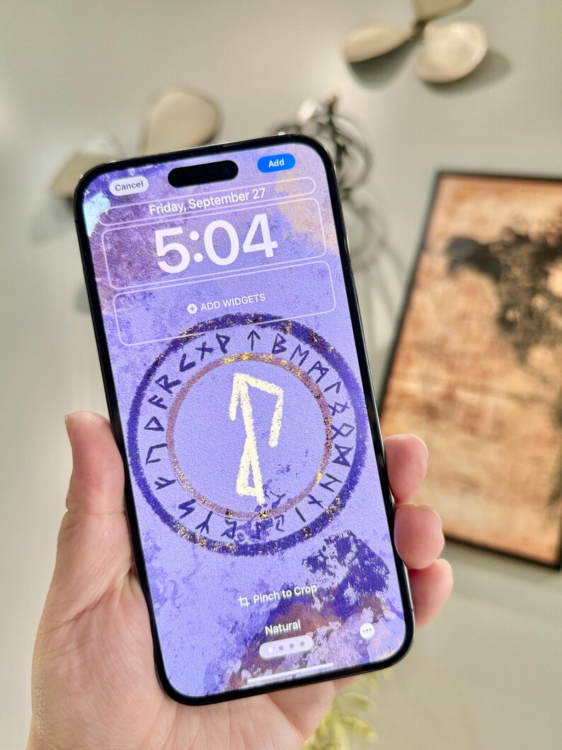 Hand-drawn Runes Academic Career Success Luck Money Phone Wallpaper ...