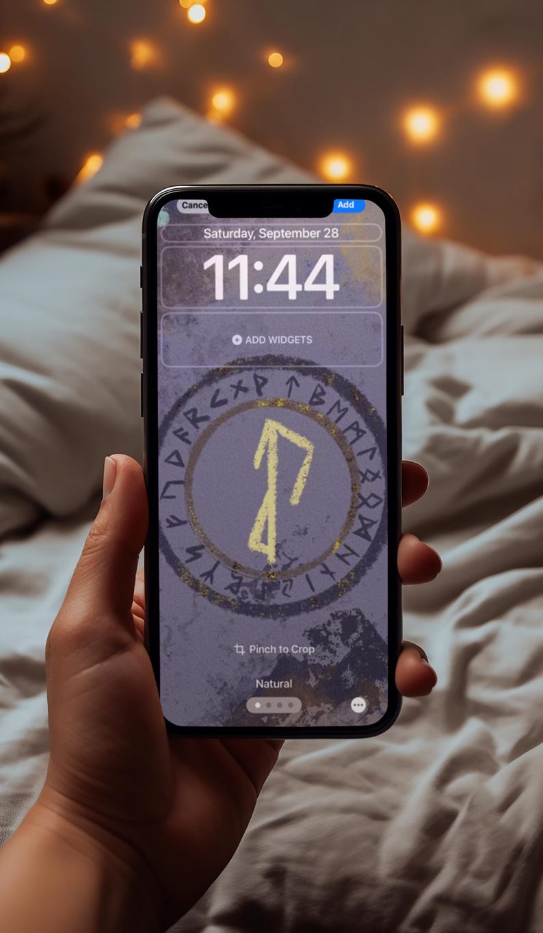 Hand-drawn Runes Academic Career Success Luck Money Phone Wallpaper ...