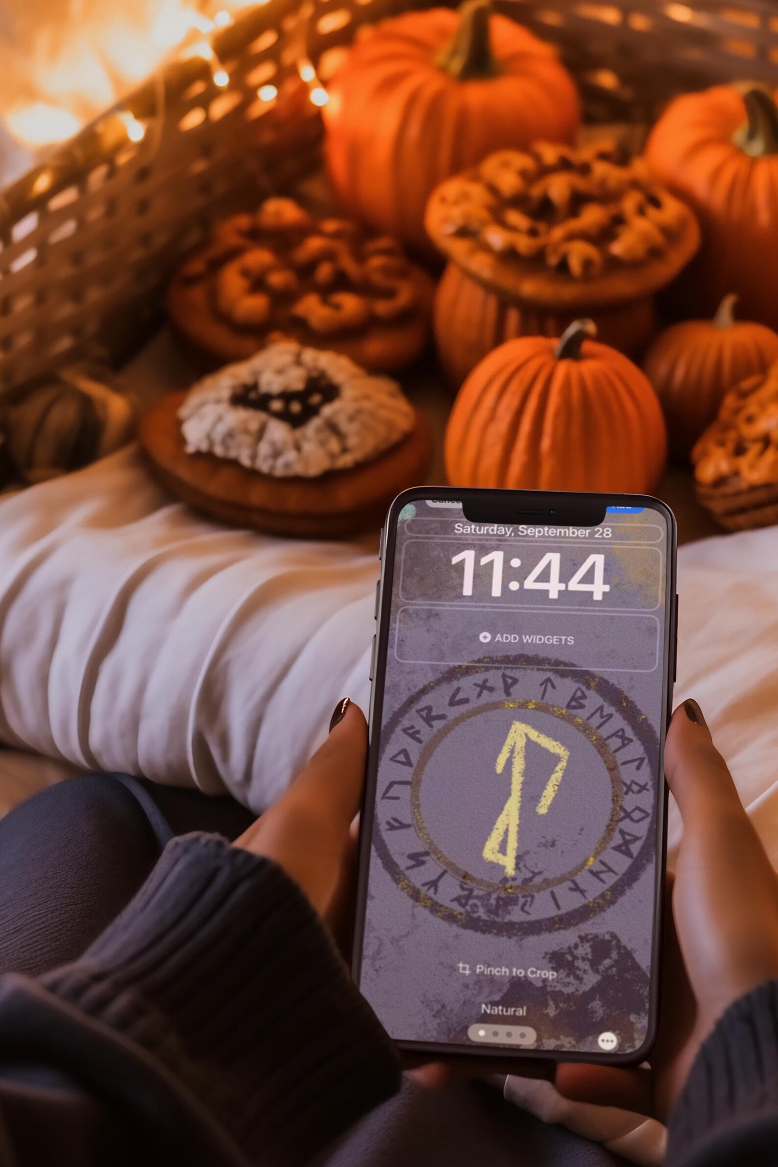 Hand-drawn Runes Academic Career Success Luck Money Phone Wallpaper ...