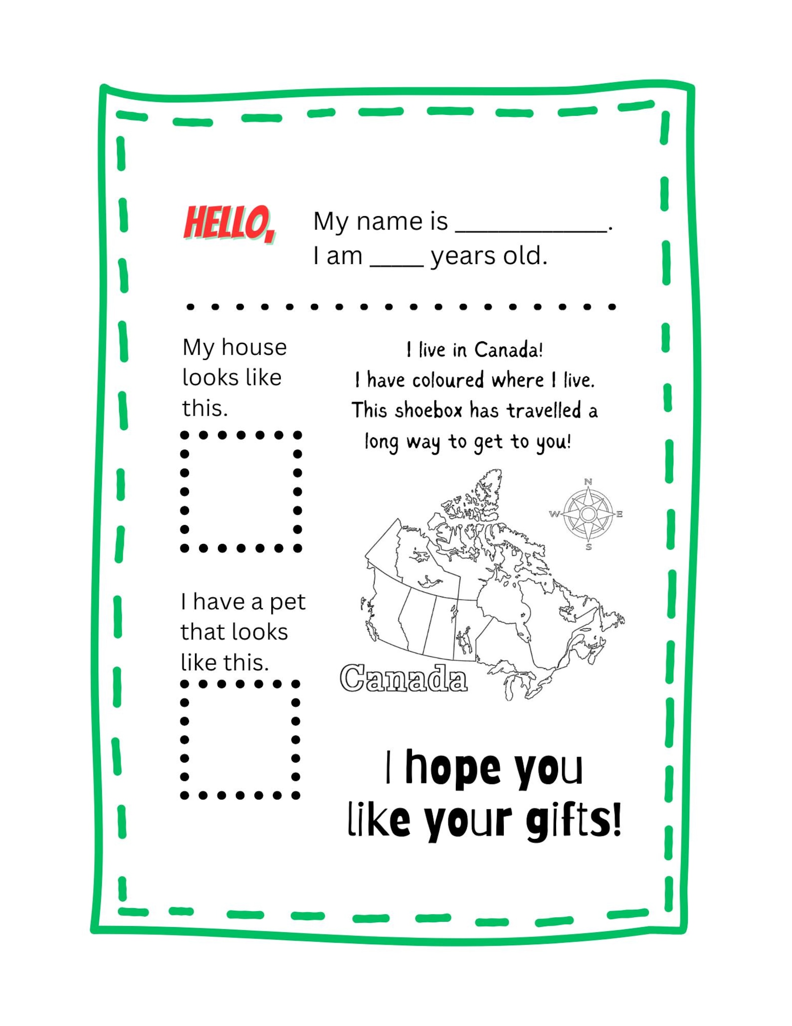 Operation Christmas Child Shoebox Letter OCC Png - Etsy