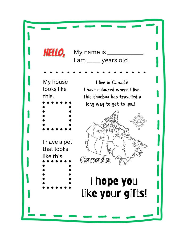 Operation Christmas Child Shoebox Letter OCC Png - Etsy