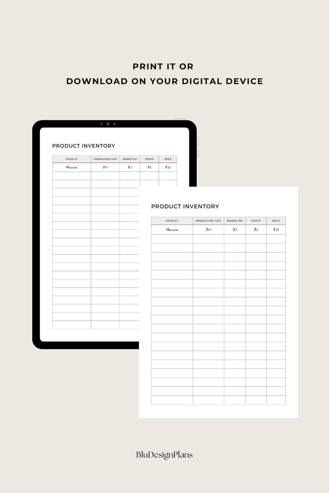 Product Pricing Worksheet, Business Costs, Production Pricing Sheet ...