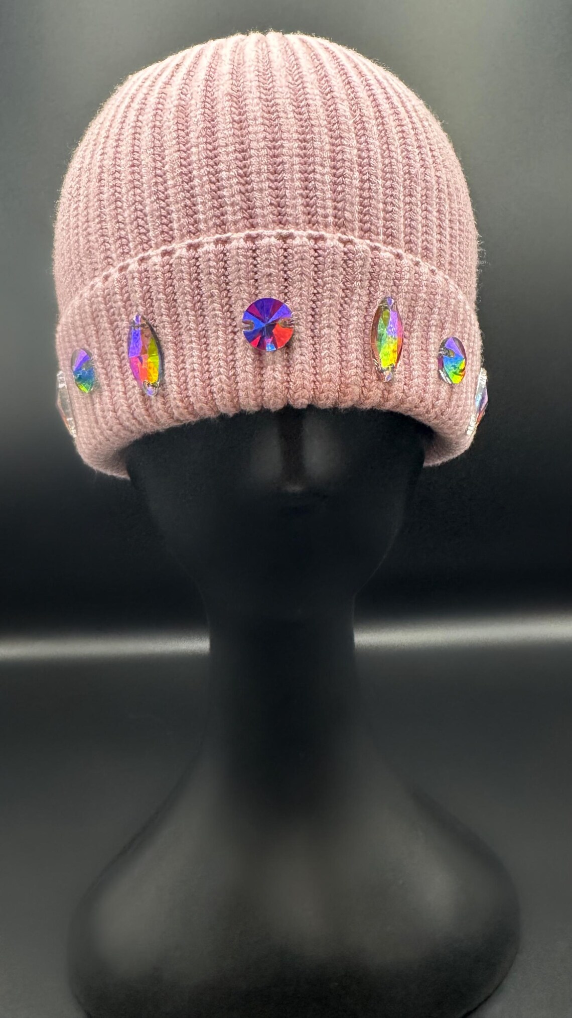 The Jenzi Bright Like a Diamond Rhinestone Beanie - Etsy