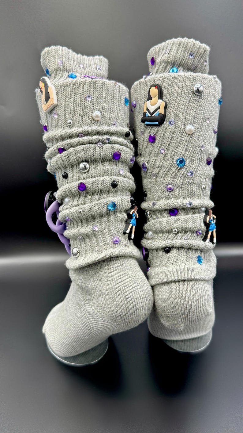 Livies Themed Junk Socks With Purple Decals - Etsy