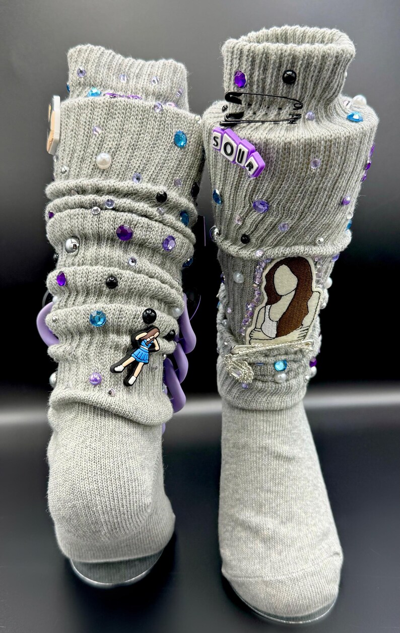Livies Themed Junk Socks With Purple Decals - Etsy