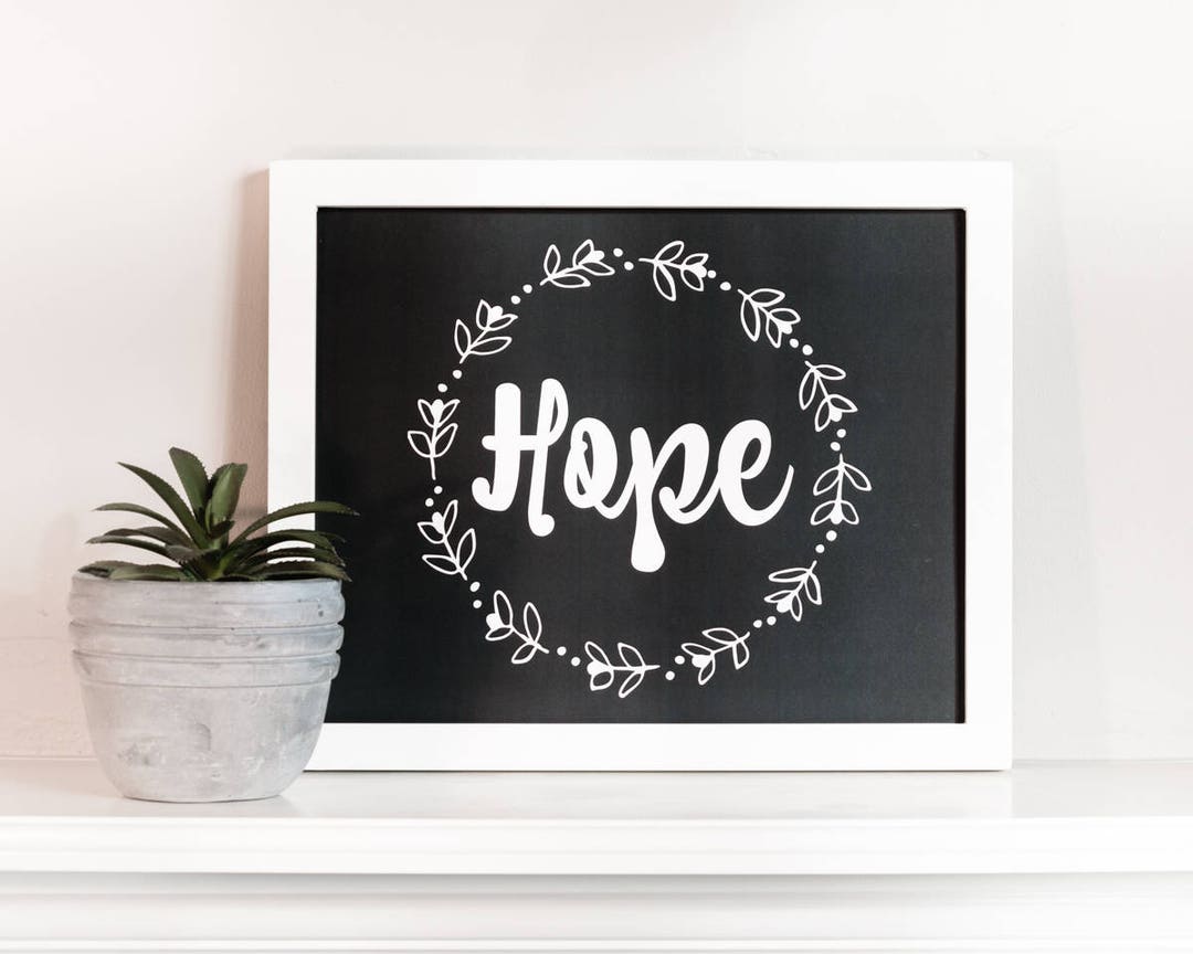 Hope Print, Wall Art, Hope Sign, Farmhouse Decor, Home Decor Prints - Etsy