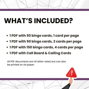 Halloween Bingo Cards With Numbers 50 Unique Cards Perfect for Kids ...