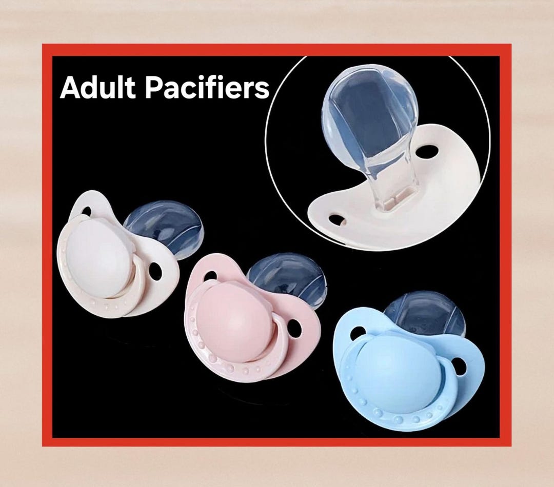 ABDL Adult Pacifiers Made for Agere in Various Colors for a Soothing ...