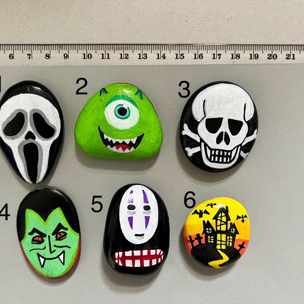 Halloween Pebble Art - Etsy