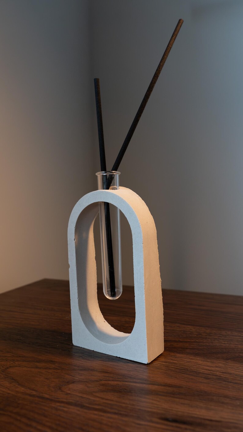 Concrete Homemade Arc Essential Oil Holder - Etsy