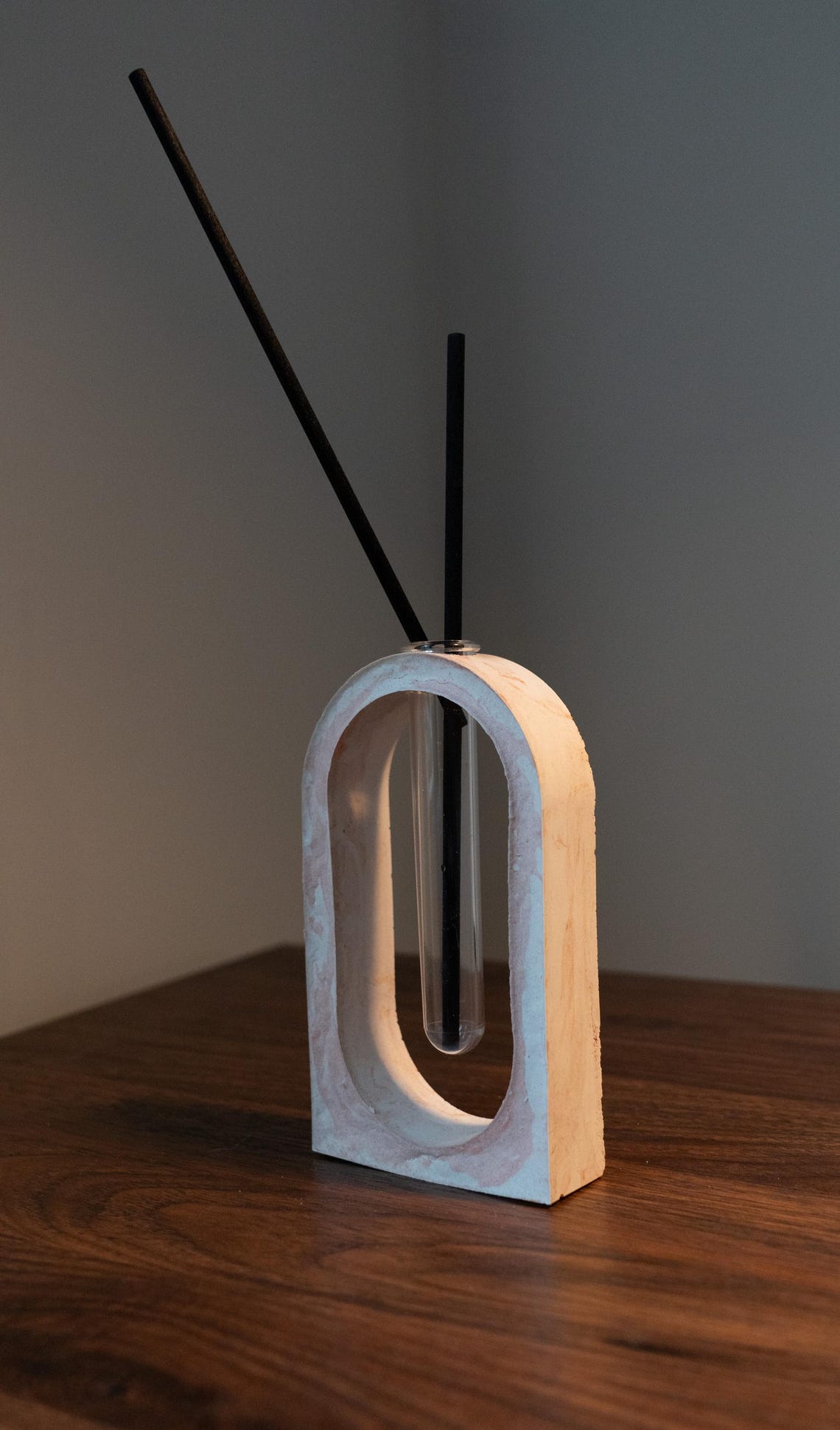Concrete Homemade Arc Essential Oil Holder - Etsy