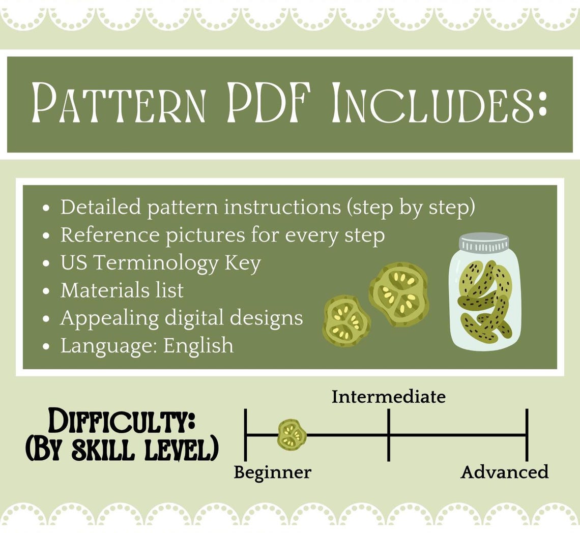 Crochet PATTERN: Pickle Pop-it - Fidget Toy (digital PDF Download) - Etsy