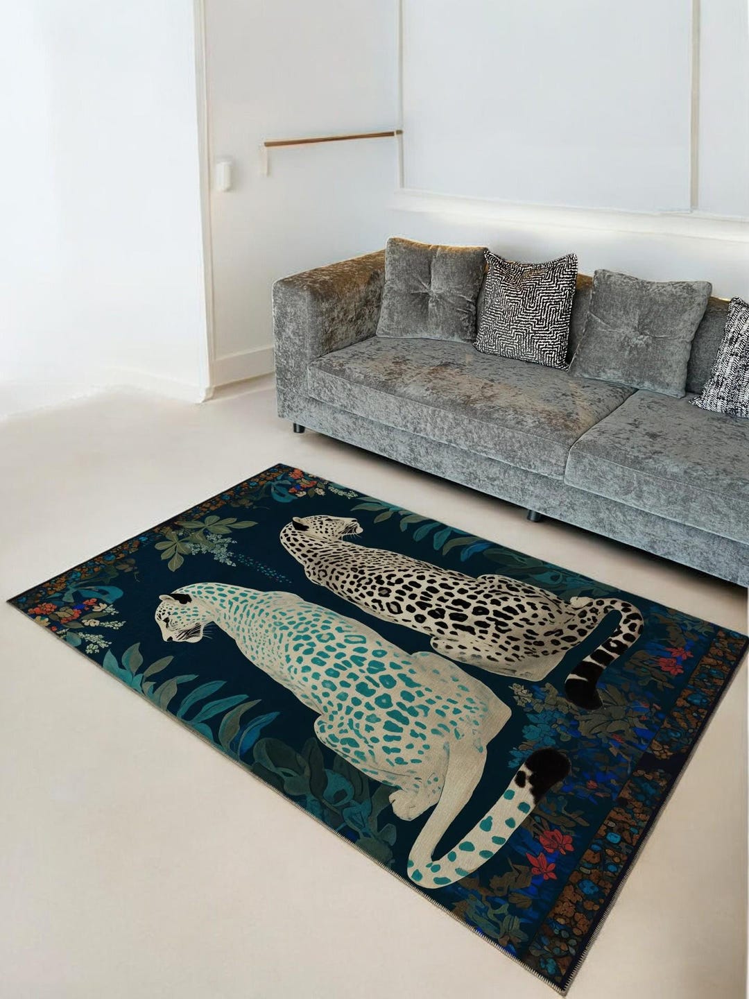 Tiger Rug | Bengal Tiger Pattern Pop Art Rug | Animal Design Rug | Rugs ...