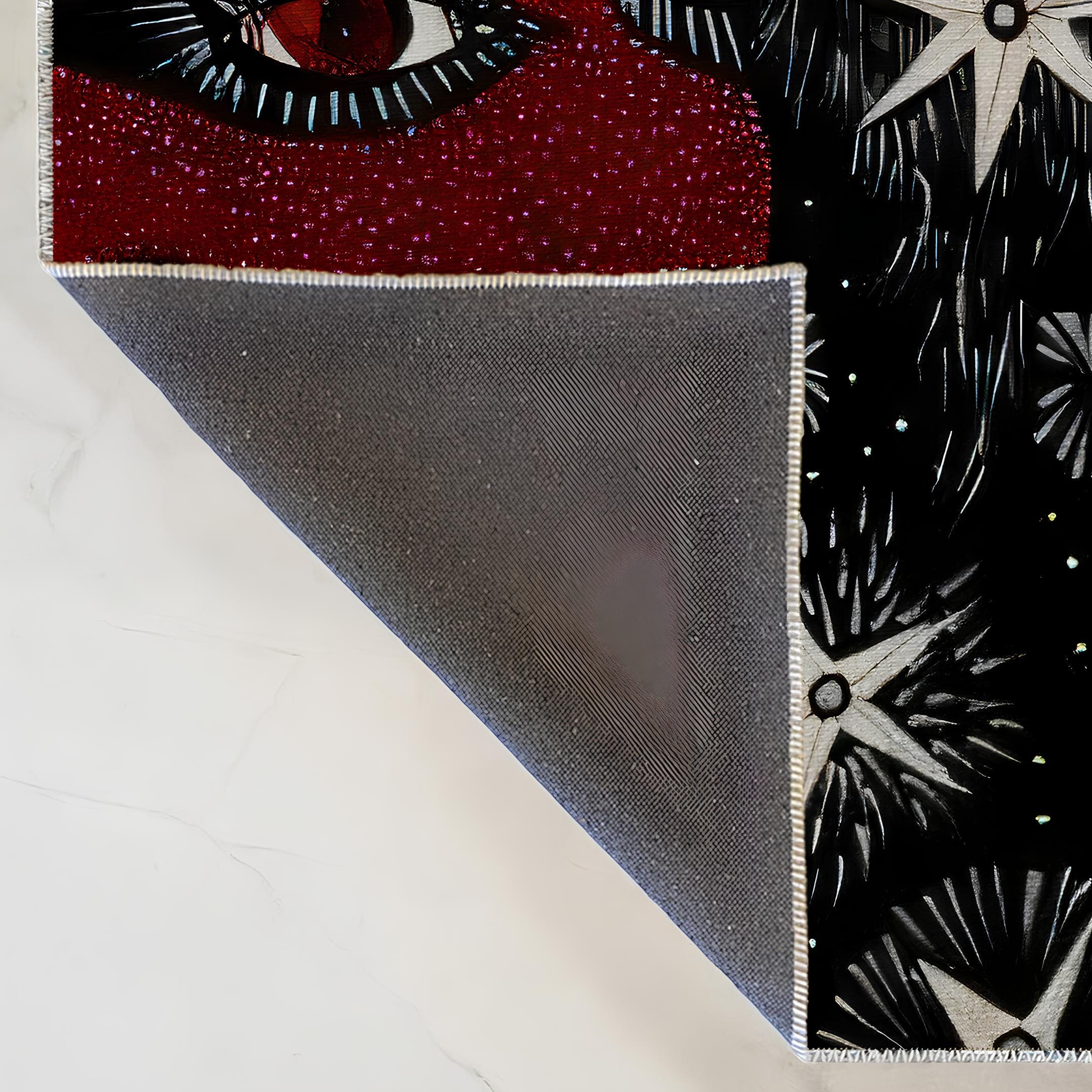 Gothic Black Cat Rug | Black Cat Rug | Eye Abstract Rug | Eye Rug ...