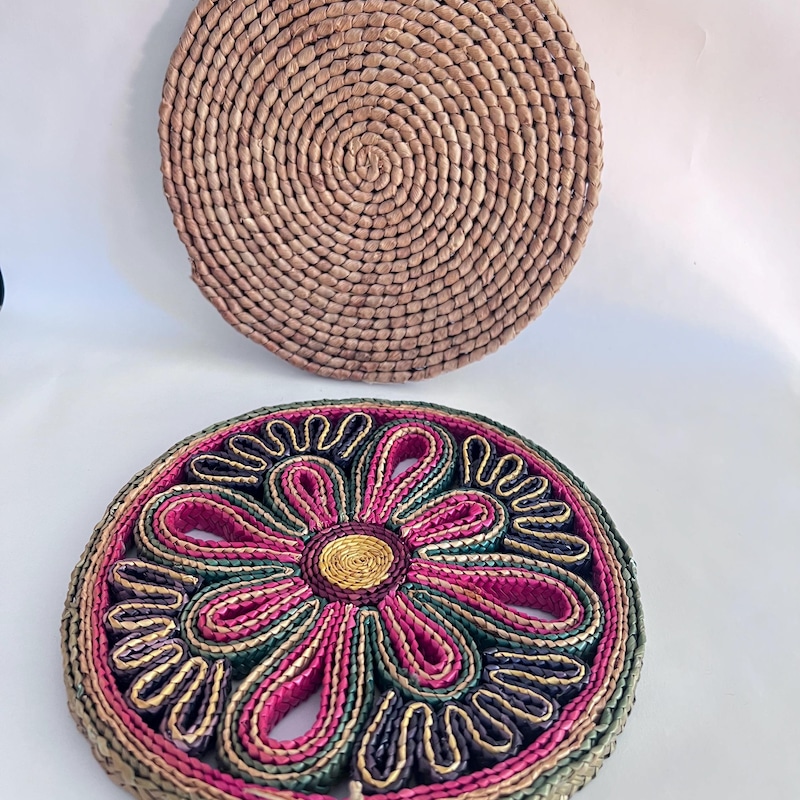 Straw Trivets - Etsy