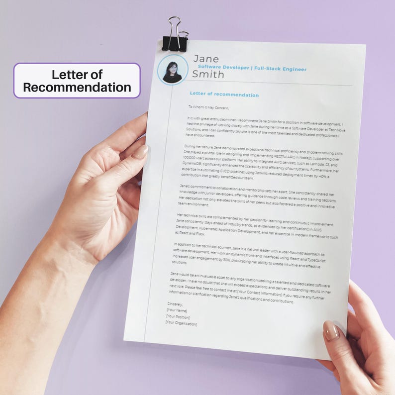 Resume Template for Powerpoint & Canva in 5 Colors, Letter of ...