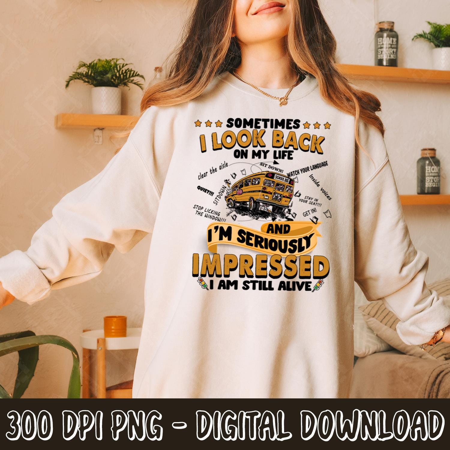 Funny School Bus Driver PNG, Retro Bus Driver Quote Sublimation ...
