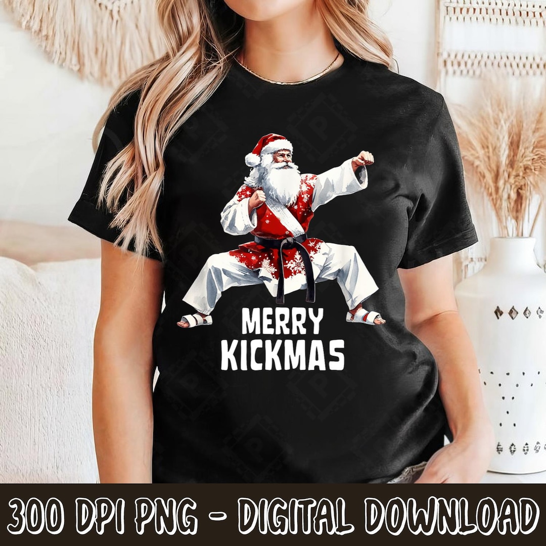 Merry Kickmas Png, Funny Xmas Jiu Jitsu Png, Lover Xmas Ugly Jiu Jitsu ...